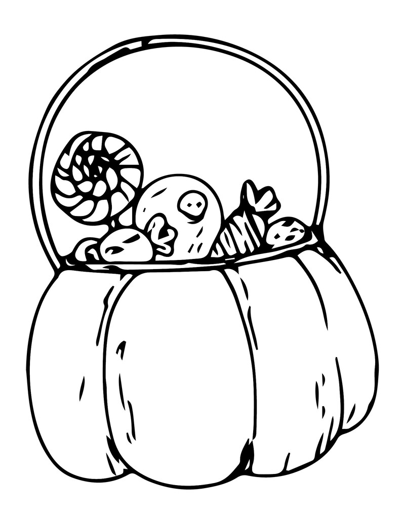 10 Page Printable Halloween Coloring Book Toddlers Party Games Birthday ...