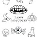 10 Page Printable Halloween Coloring Book Toddlers Party Games Birthday ...