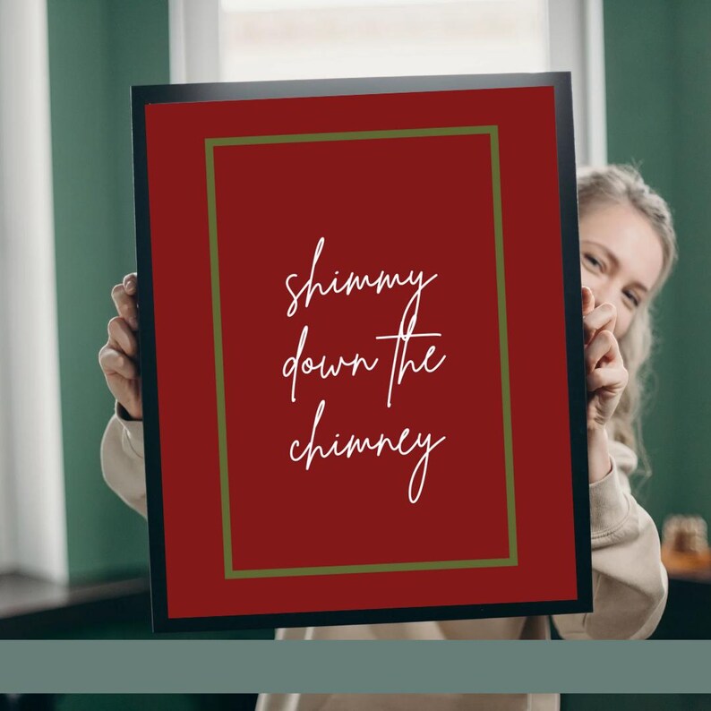 Shimmy Down the Chimney Wall Art Digital Image, Instant Download ...