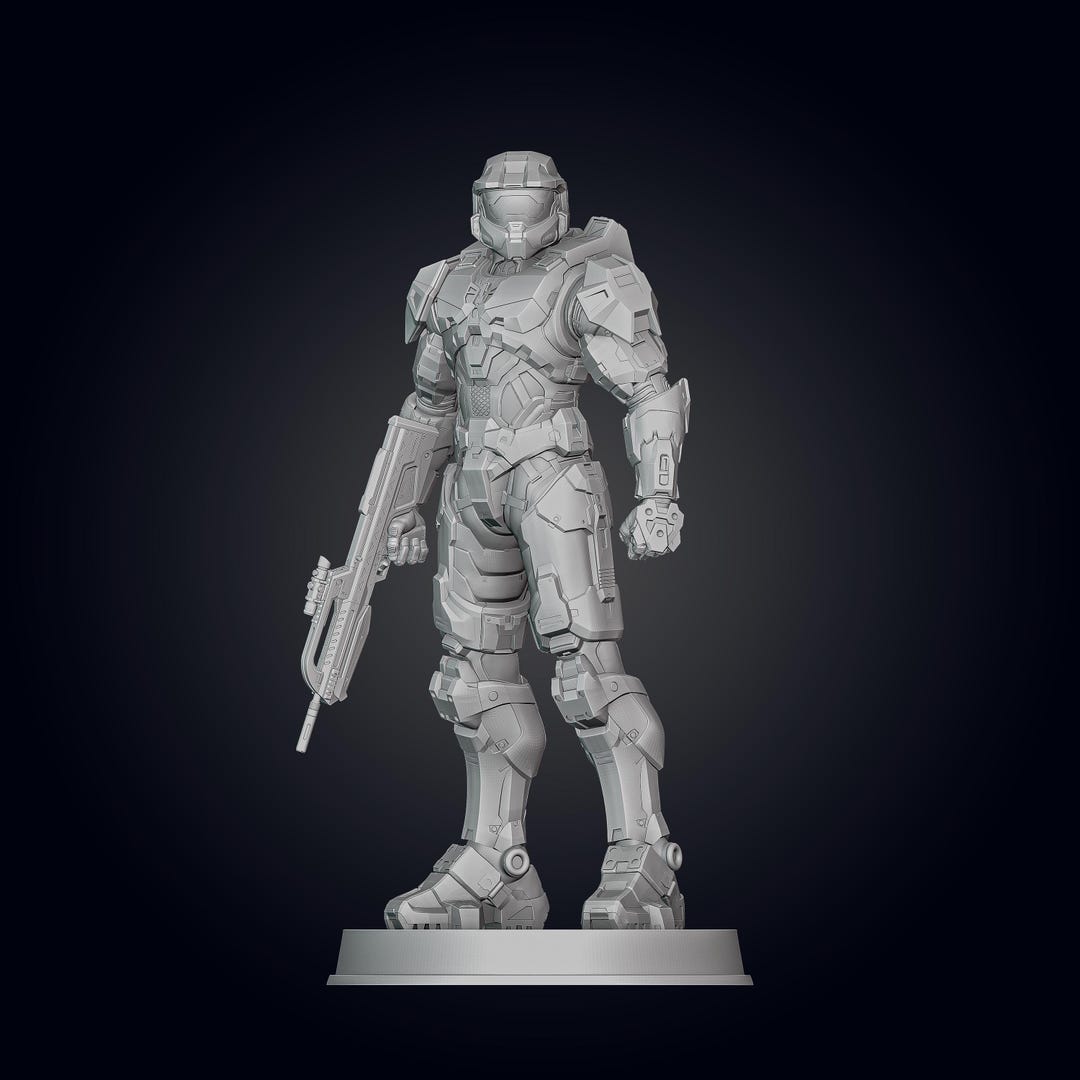 Master Chief Resin 3D Printed Kit - Etsy