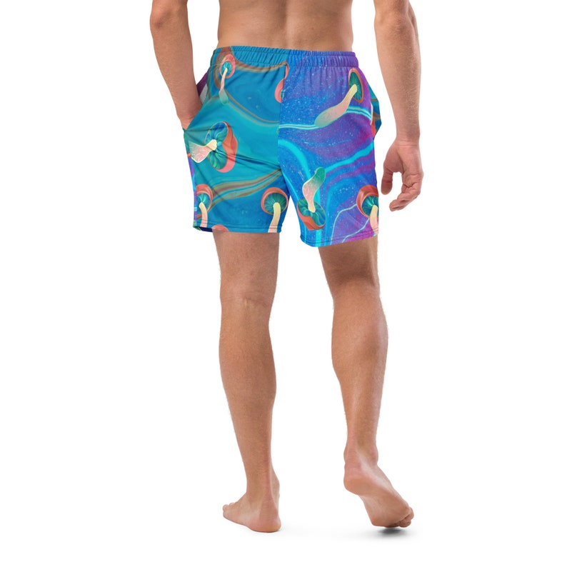 Floating Mushroom Men's Swim Trunks - Etsy