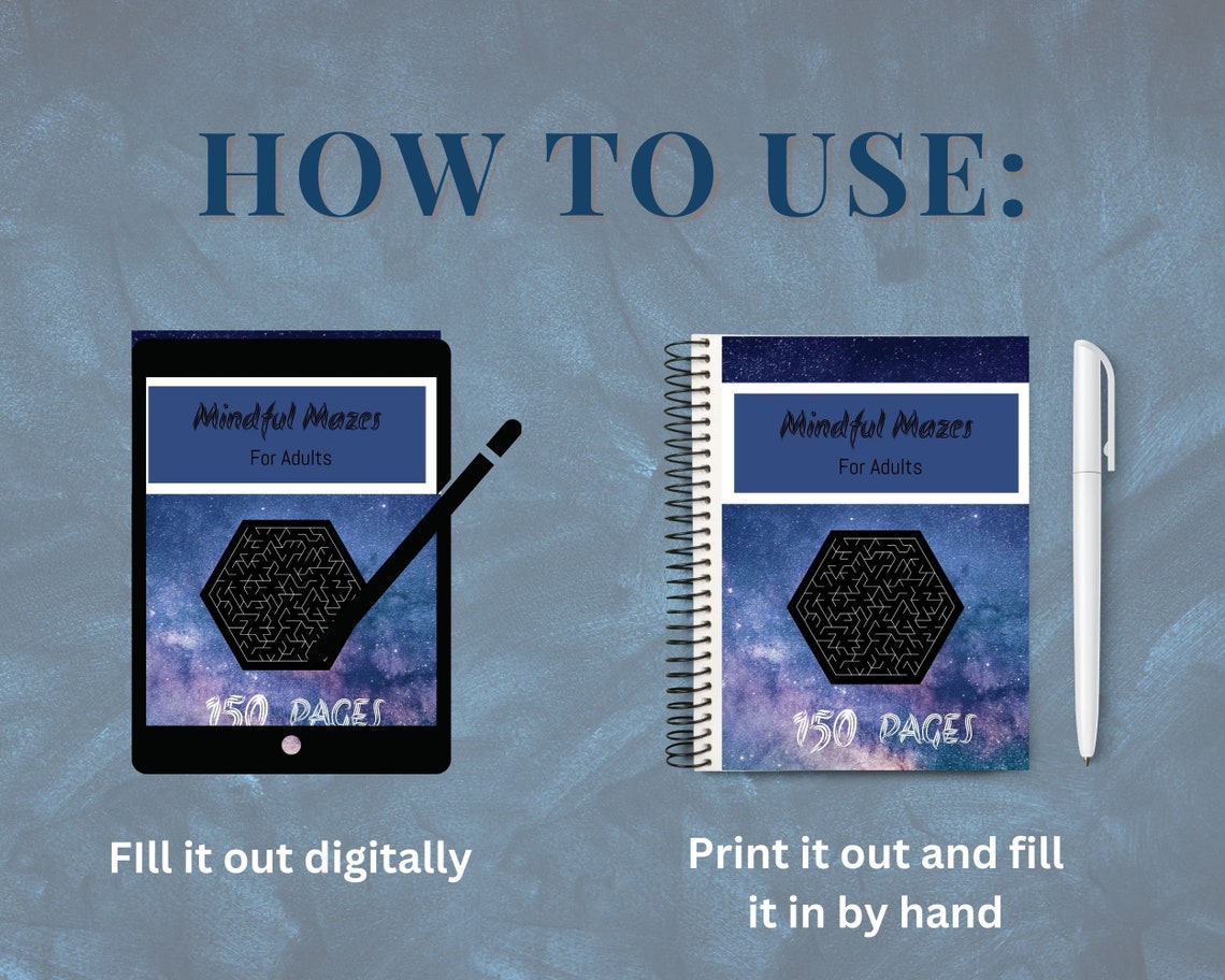 Mindful Mazes for Adults: A Meditative Puzzle Book to Improve - Etsy