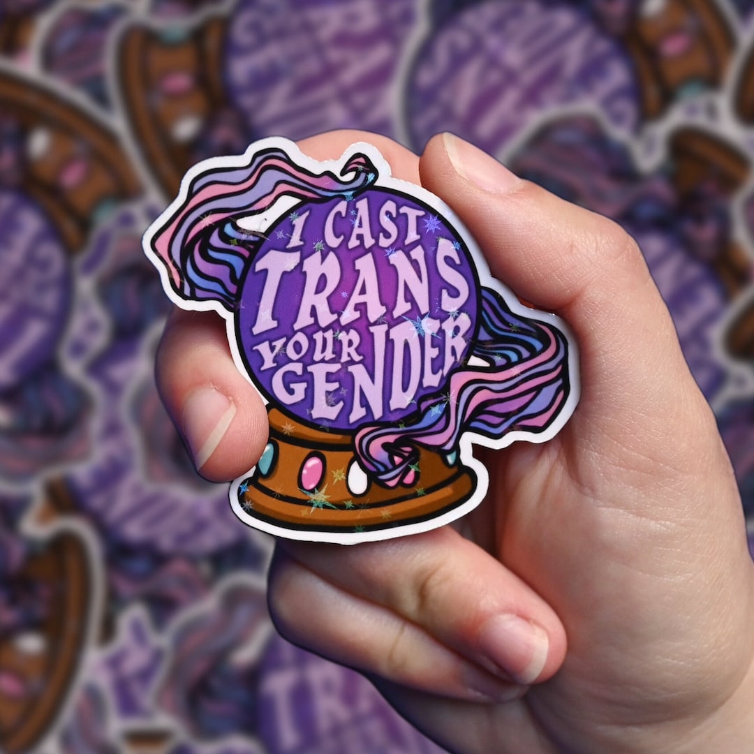 Trans Your Gender 3 Vinyl Holo Sticker Pride Gifts for LGBTQ D&d ...