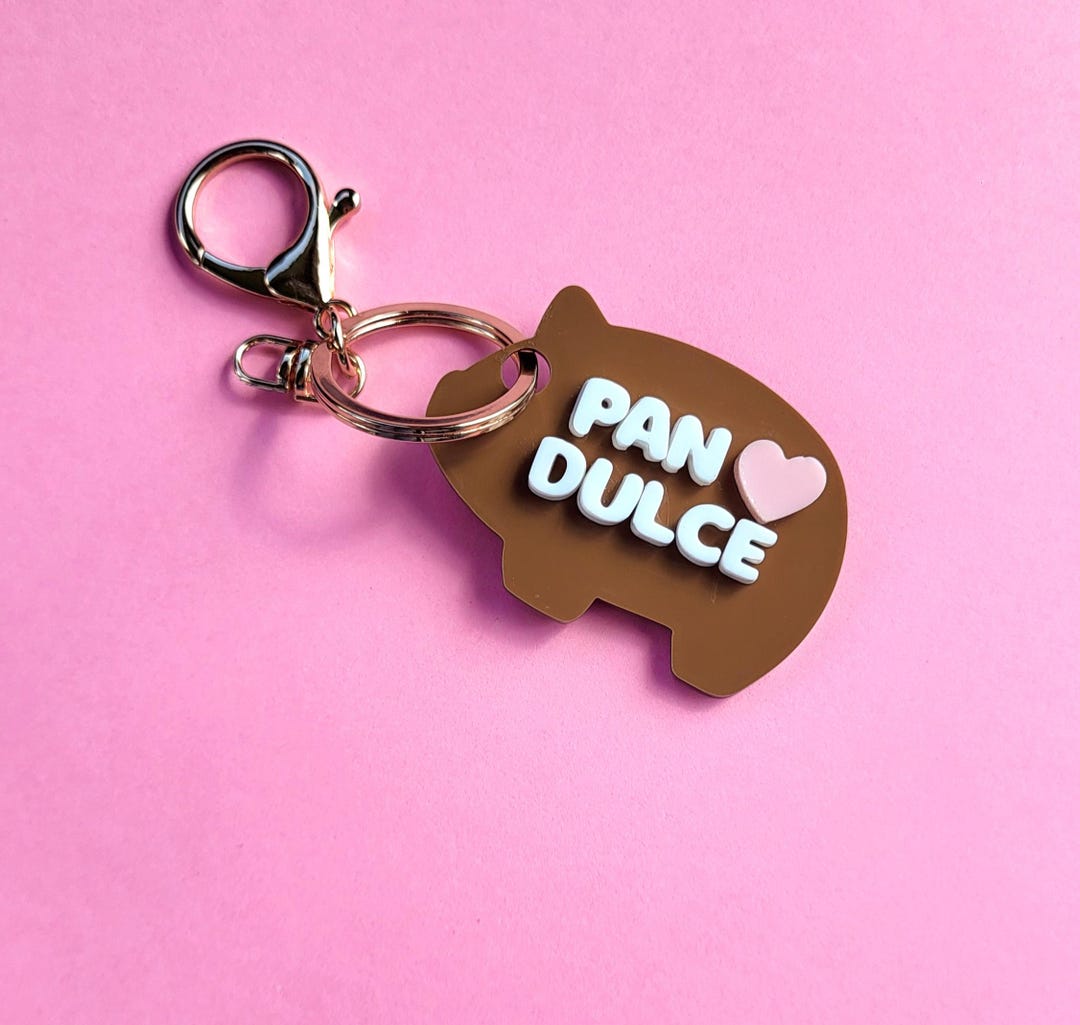 Pan Dulce Keychain, Puerquito Pan Dulce Keychain. Acrylic Mexican Pan ...
