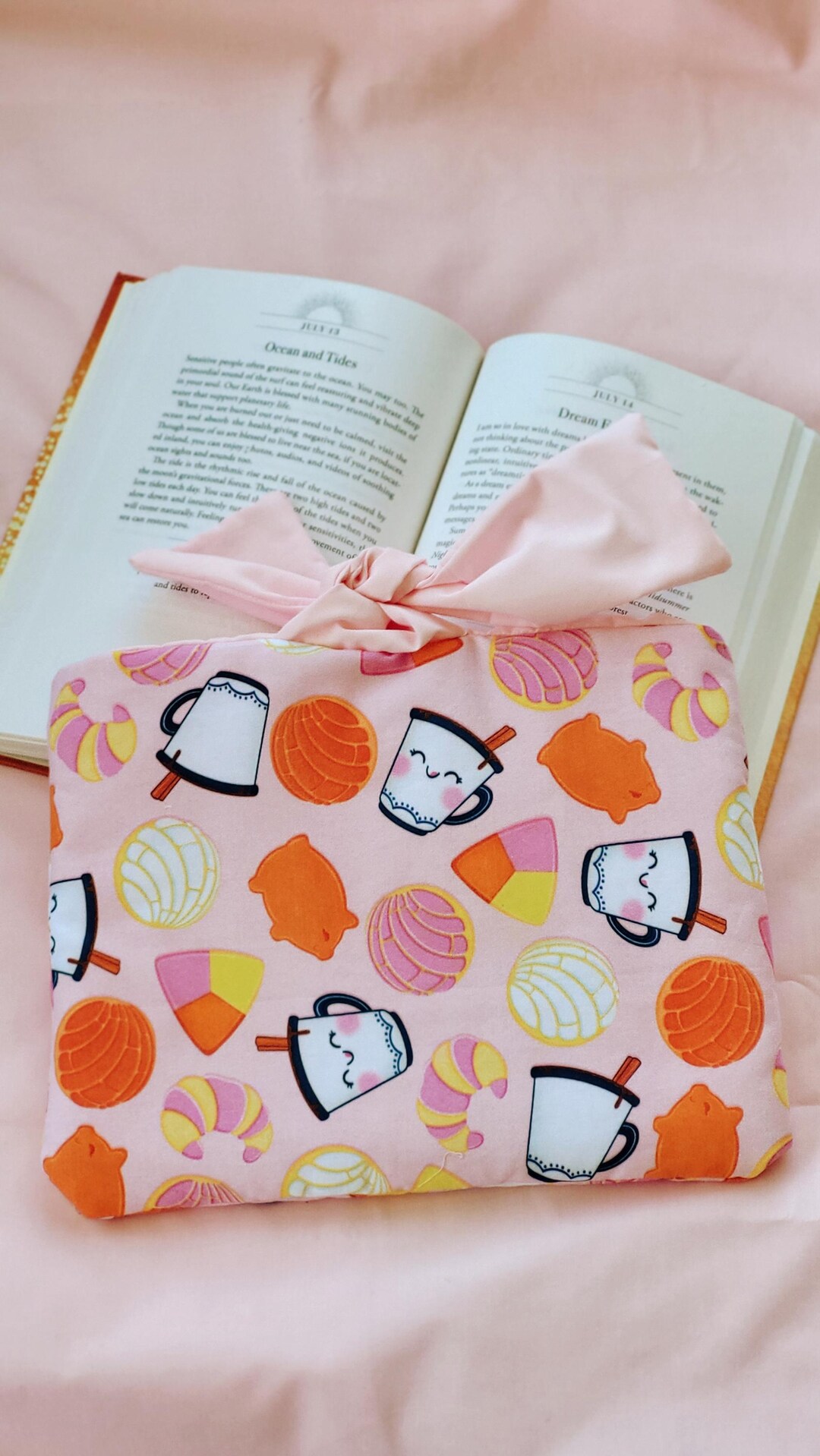 Mexican Pan Dulce Pattern Book Sleeve, Book Sleeve Book Cover, Pan ...