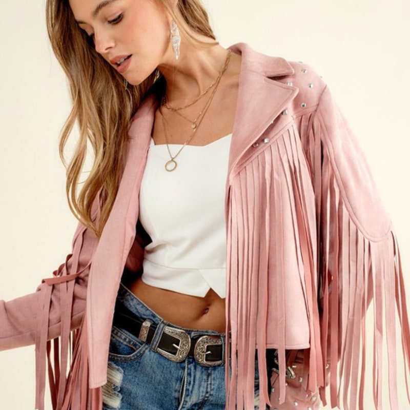 Suede Fringe Jacket - Etsy