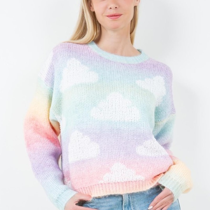 Rainbow Sweater - Etsy