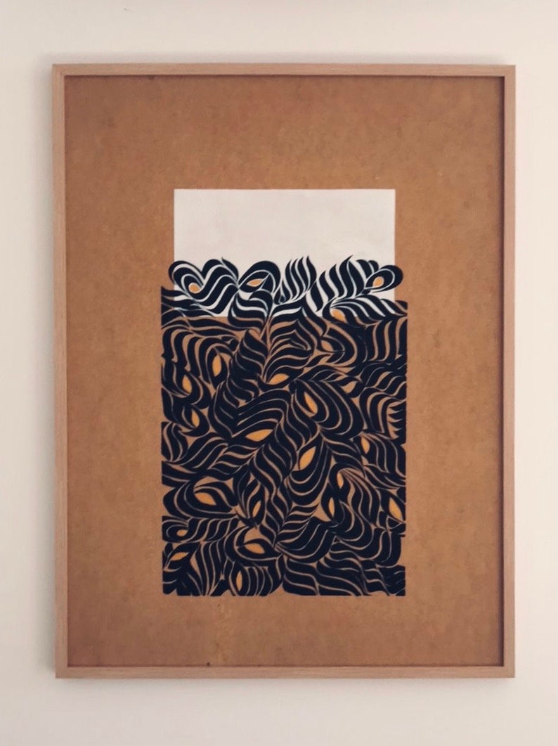 Abstract Art, Persian Calligraphy Ar, Farsi Poem, Persian Gift Idea - Etsy