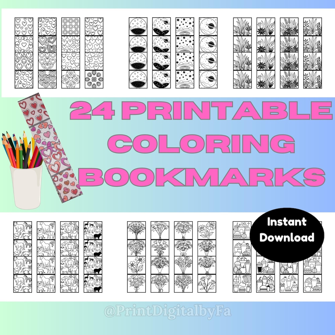 Printable Coloring Bookmarks | Fun Bookmark Coloring Pages for Kids ...