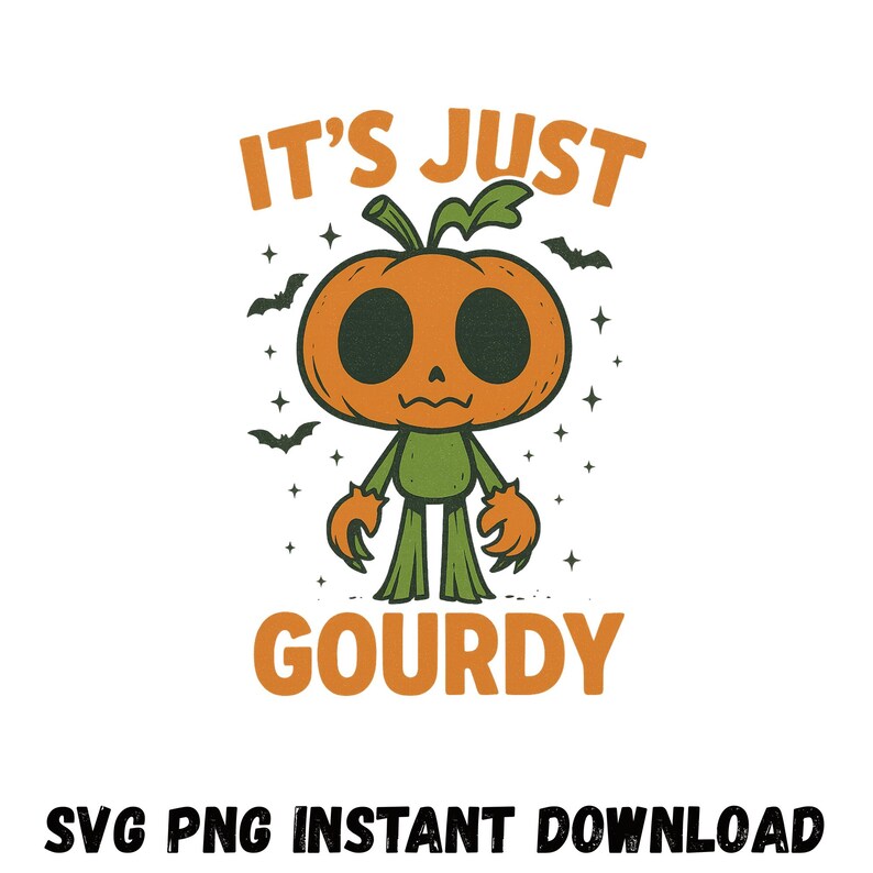 Spooky Gourdy Pumpkin PNG: Funny Halloween Art (digital Download) - Etsy