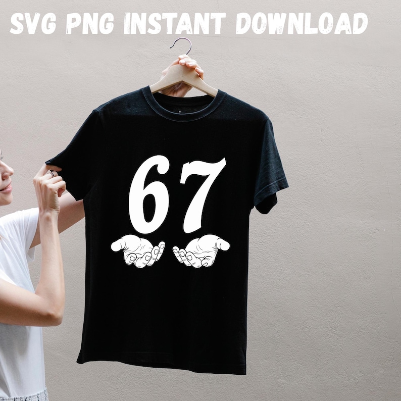Six Seven Meme Hands SVG PNG: Viral Gen Z Design (digital Download) - Etsy