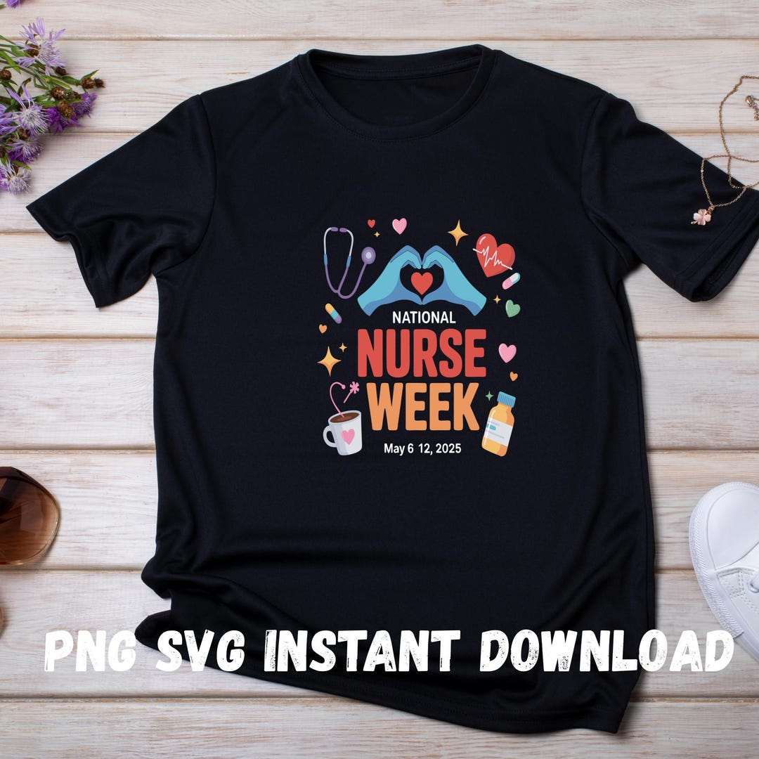 Happy National Nurses Week 2025 Hero Nurse Design | Thank You RN ...