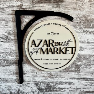 Custom Wood Sign, Business Logo Sign, 3D Sign, Personalized Commercial ...