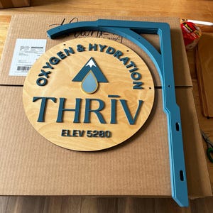 Hanging Tent Sign, Farmers Market, Trade Show, Round Sign, Bracket Sign ...