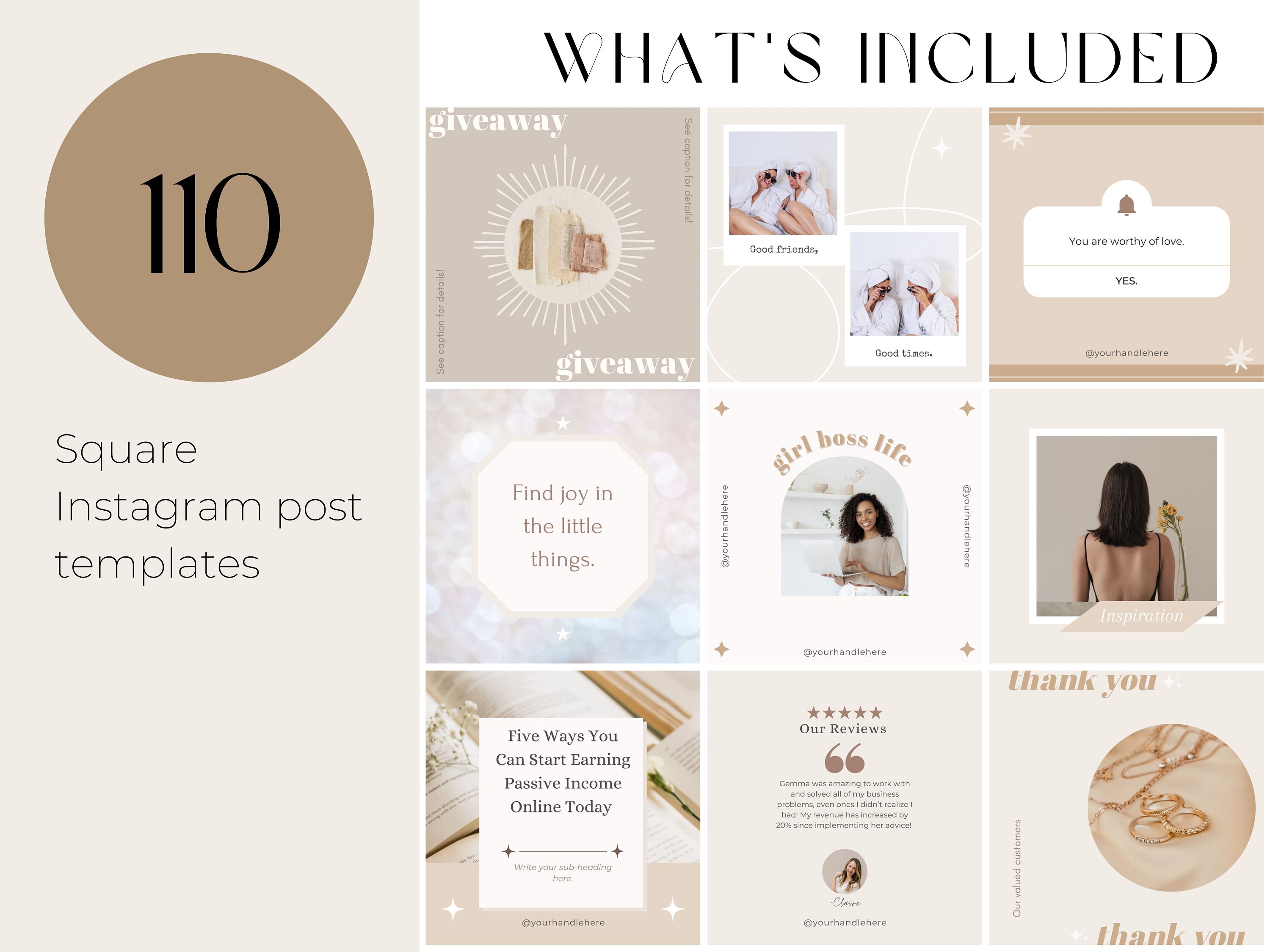 330 Minimal Instagram Templates Instagram Templates Canva Instagram ...