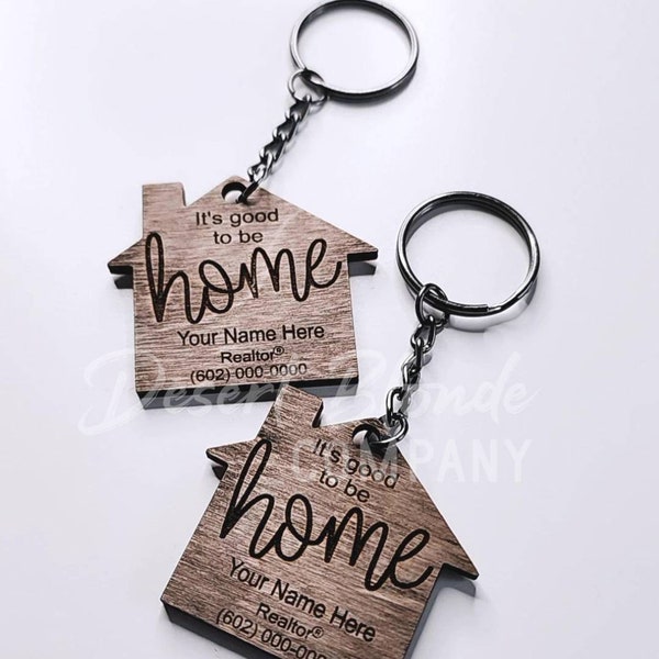 Realtor Keychain - Etsy