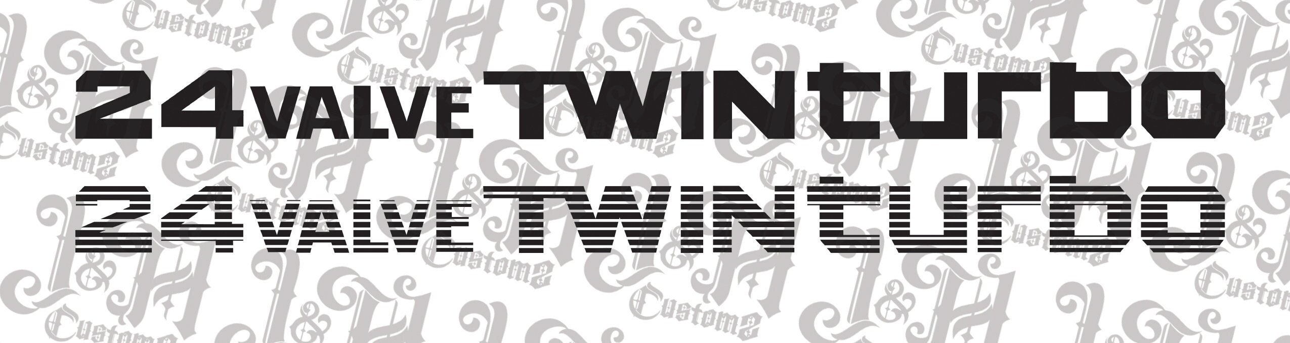 Toyota 24 Valve Twin Turbo Decals - Etsy