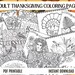 Fall Coloring | Printable Adult Coloring Page | Thanksgiving Coloring ...