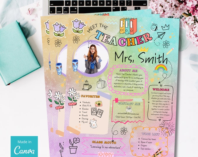 Editable Meet the Teacher Template, Customizable Canva Resource Letter ...