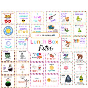 Lunch Notes | Motivational Cards for Kids | Lunch Box | Lunchbox Notes ...