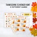 Thanksgiving Kids Activity | Thanksgiving Scavenger Hunt Printable for ...