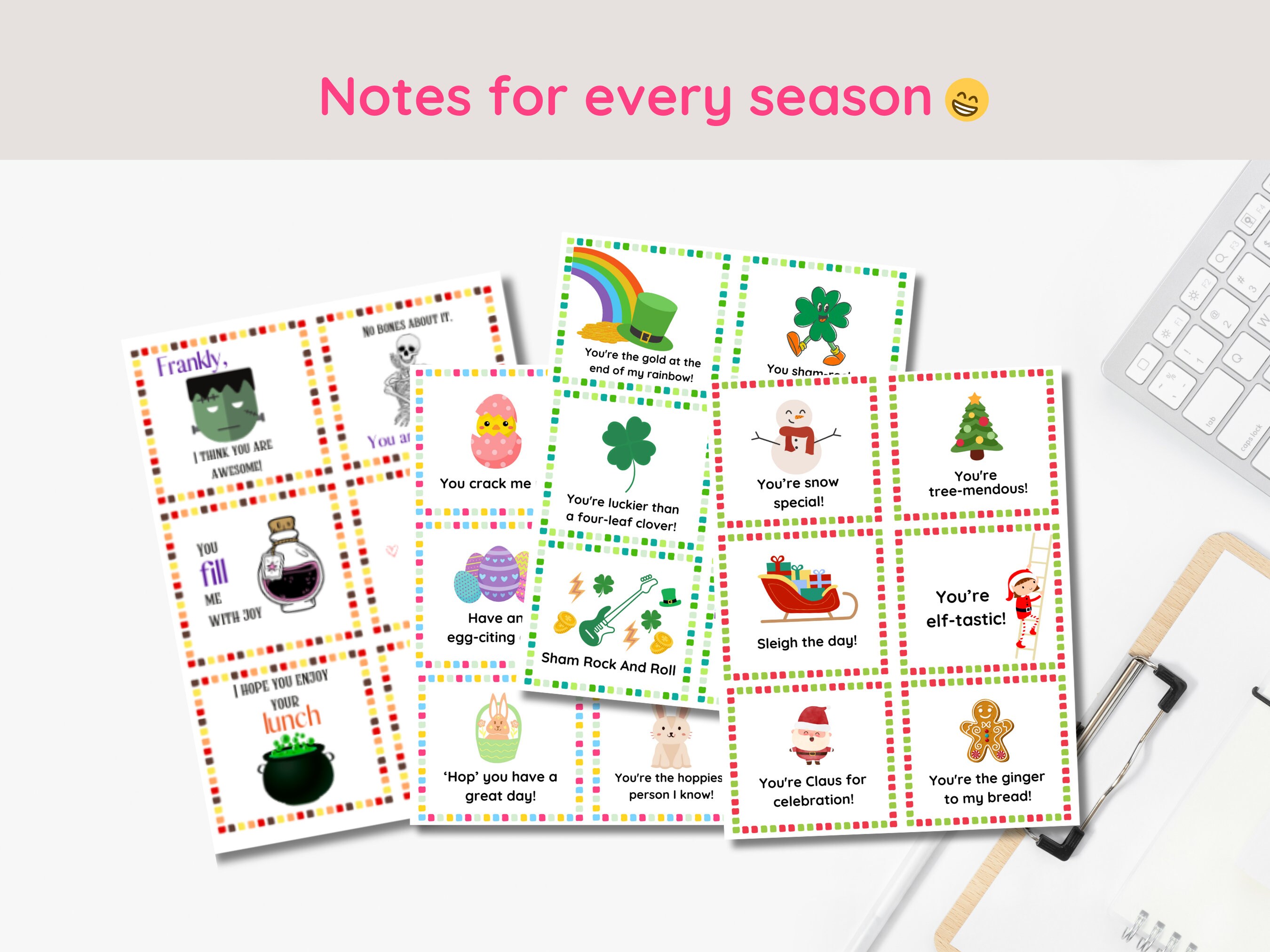 Lunch Notes Motivational Cards for Kids Lunch Box - Etsy