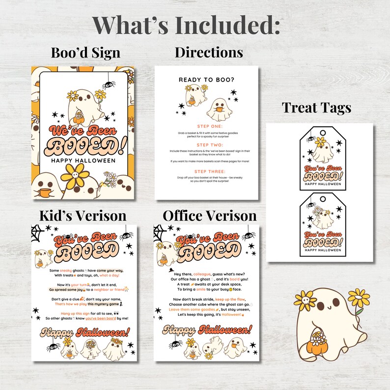 You've Been Booed Printable | Booed Sign | Halloween Treat Tag | You've ...