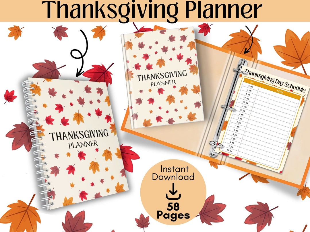 Holiday Planner Happy Planner Thanksgiving Planner Printable ...