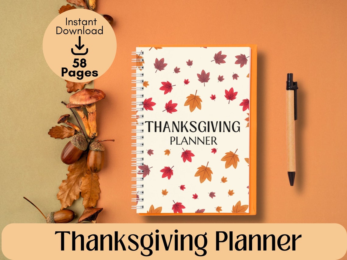 Holiday Planner Happy Planner Thanksgiving Planner Printable ...