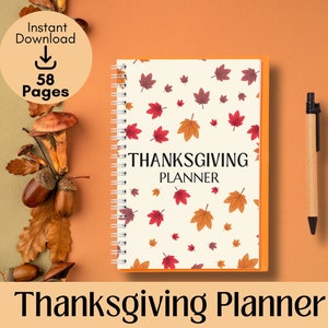 Holiday Planner Happy Planner Thanksgiving Planner Printable ...
