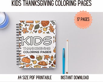 Thanksgiving Coloring Pages for Kids | Printable Download | Fall ...