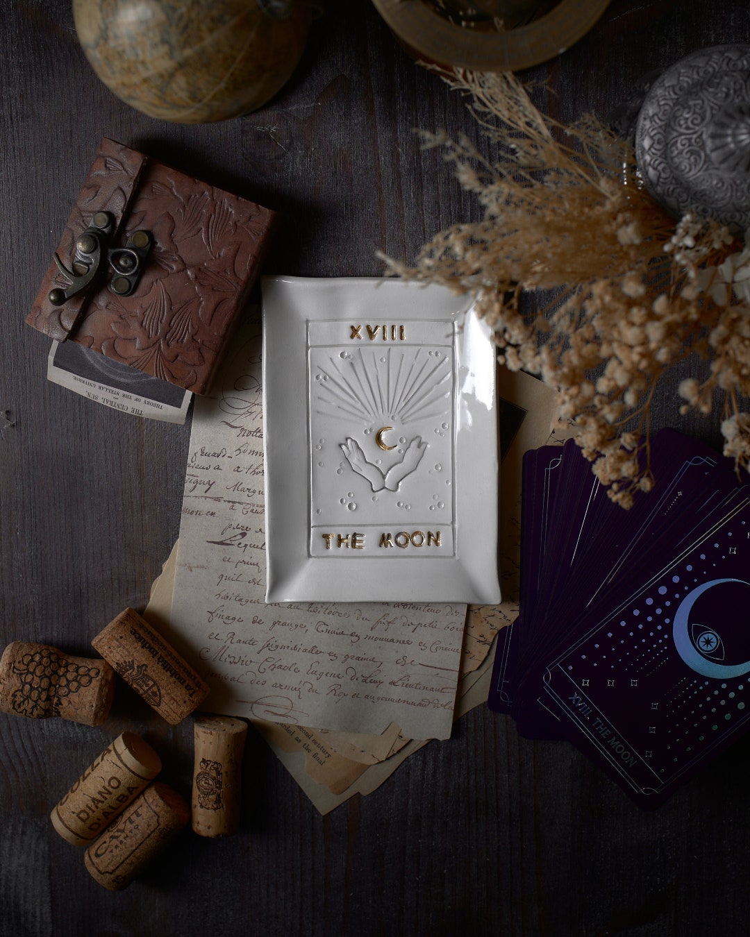The Moon Ceramic Tarot Plate - Etsy