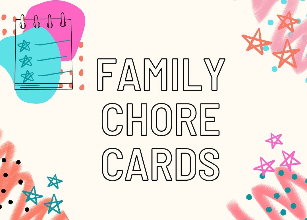Family Chore Cards - Etsy