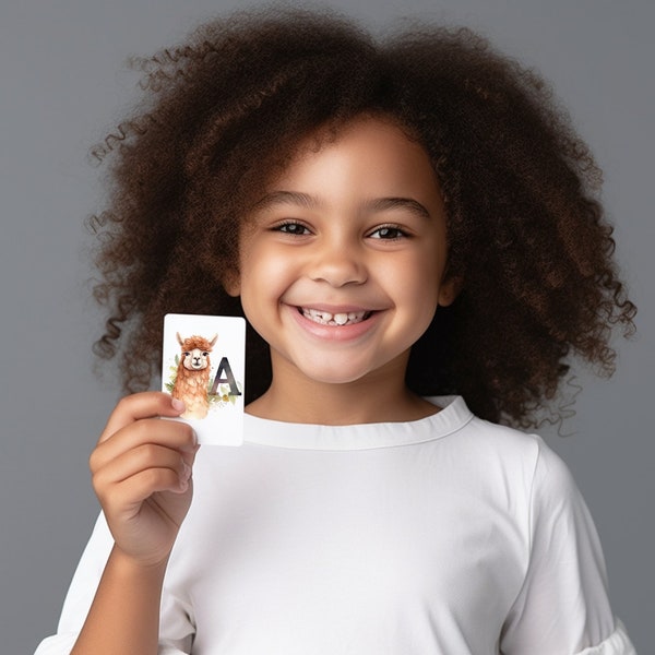 Abc Flashcards / Abc and Animal / Flashcards for Kids / Abc Flashcards ...