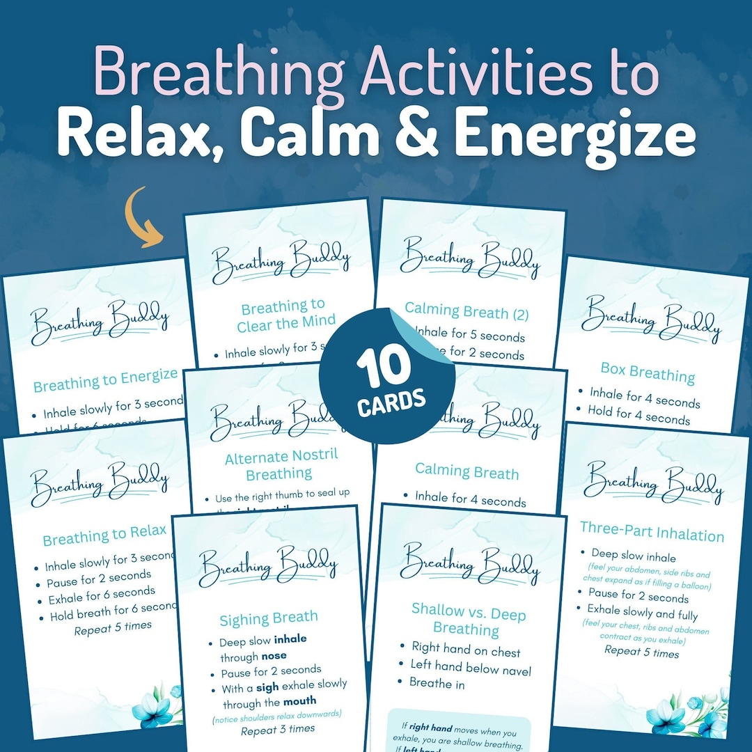 Mindfulness Cards, Breathing Cards, Meditation Cards, Calm Cards ...
