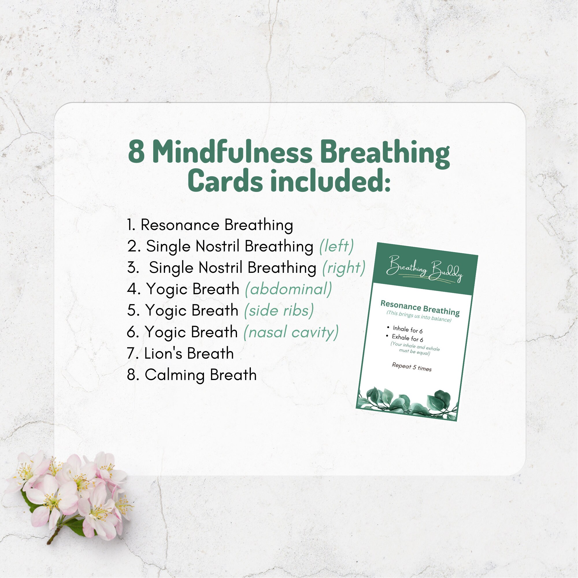 Meditation Cards, Breathing Cards, Mindfulness Cards, Anxiety Relief ...
