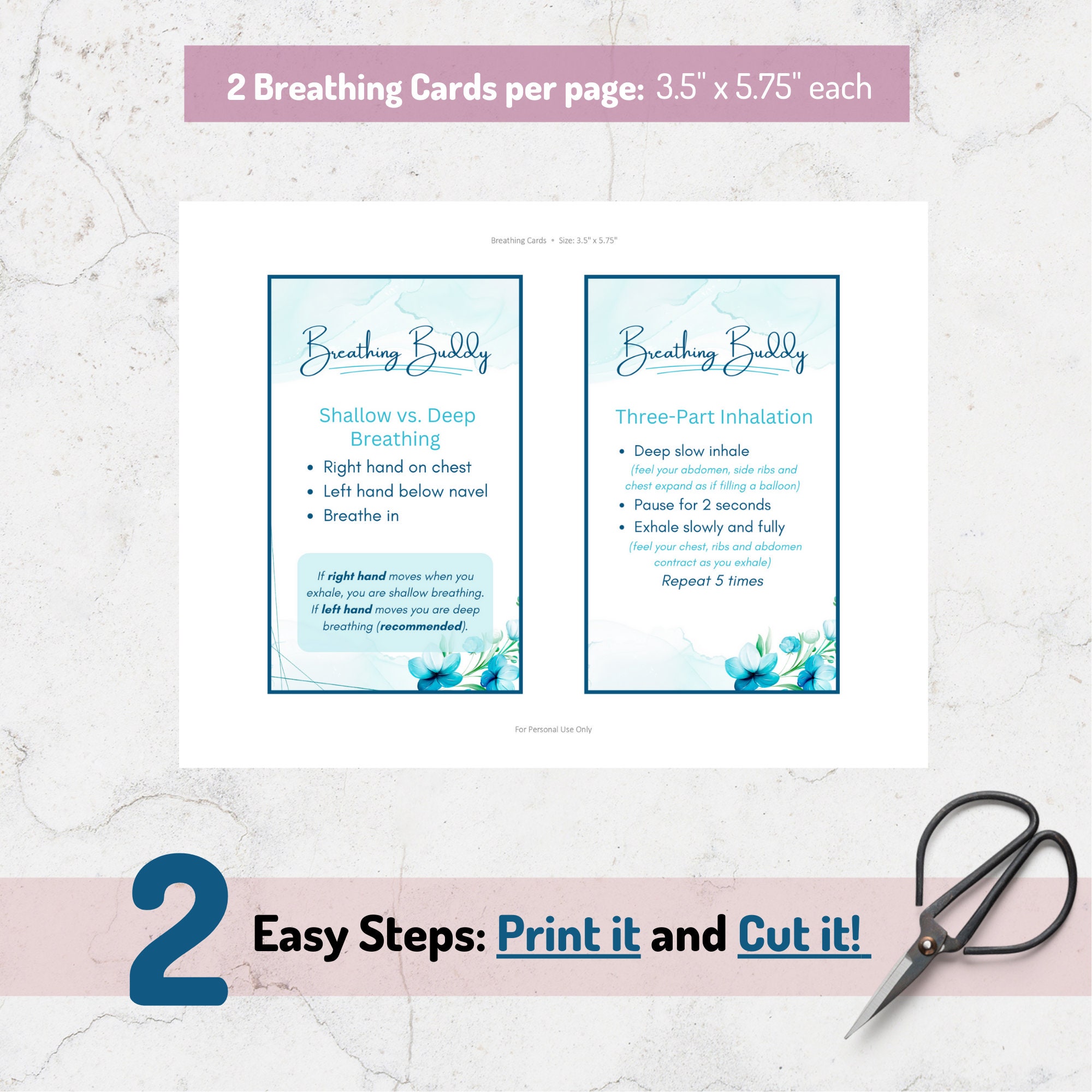 Mindfulness Cards, Breathing Cards, Meditation Cards, Calm Cards ...