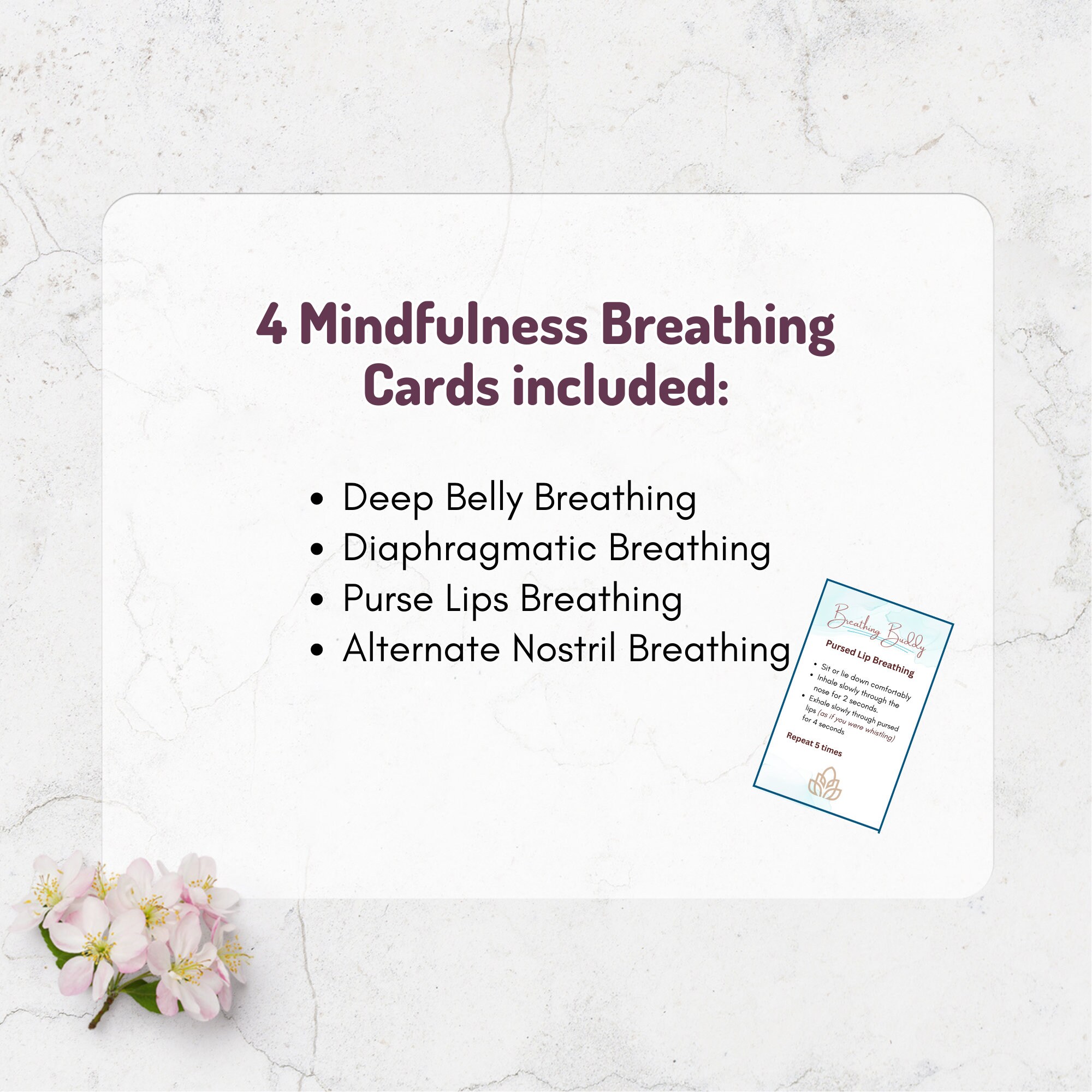 Well-being, Relaxation Card Mindfulness Cards, Meditation Cards ...