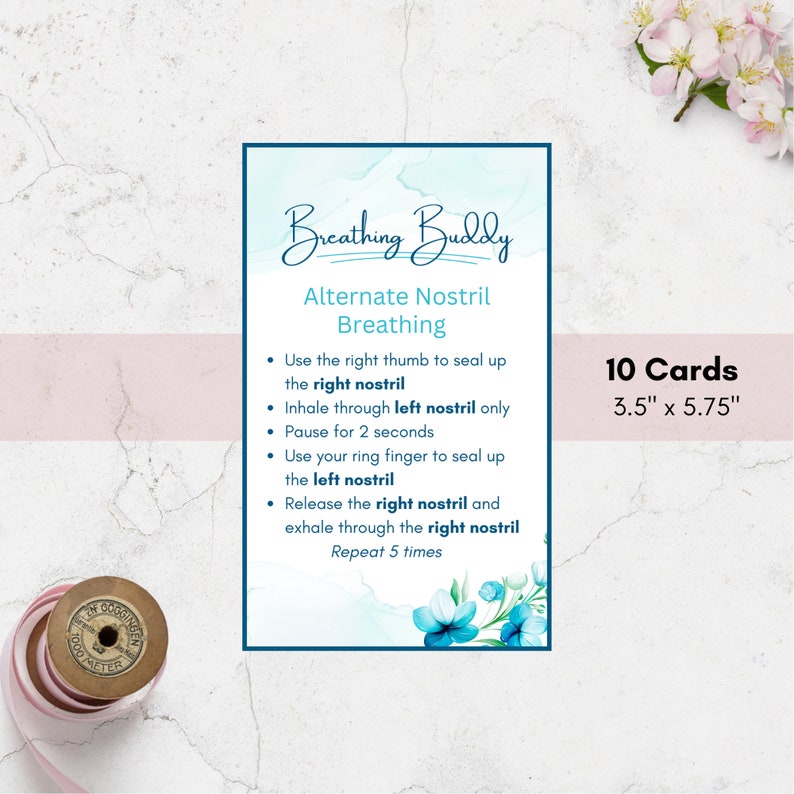 Mindfulness Cards Breathing Cards Meditation Cards Calm - Etsy