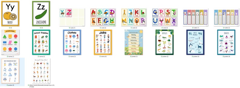 Educational Posters, Bundle of Homeschool Posters, 30 Printables ...