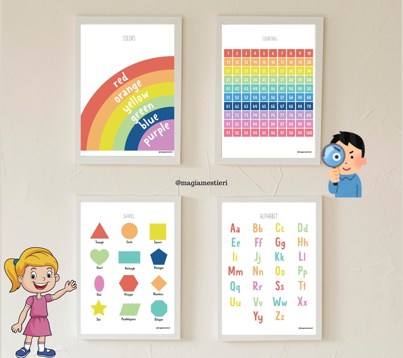 Educational Posters, Bundle of Homeschool Posters, 30 Printables ...