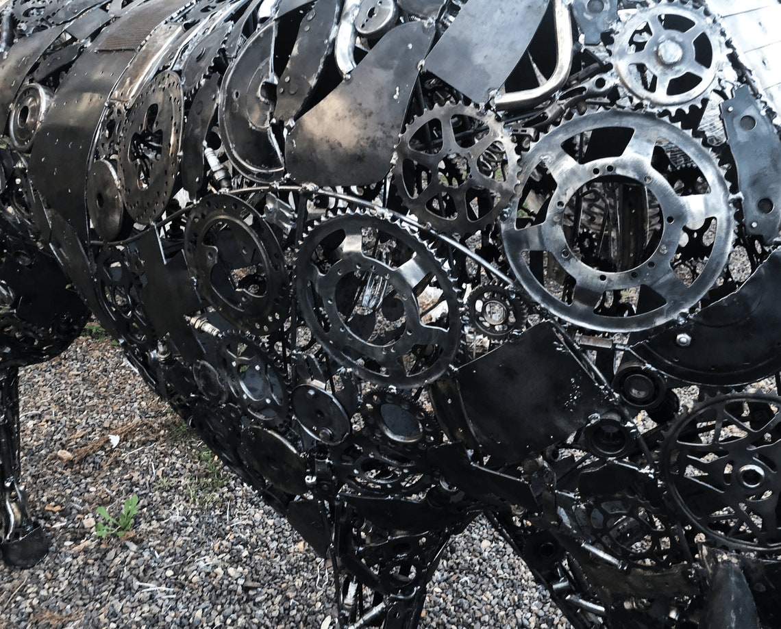 Bull Metal, Statue, , Steel Wildlife Sculptures, Metal Animal ...