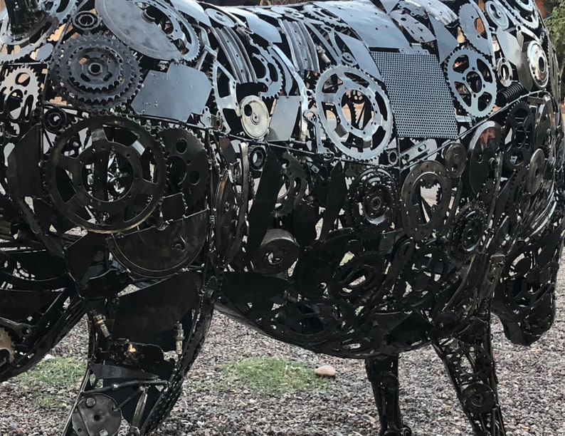 Bull Metal, Statue, , Steel Wildlife Sculptures, Metal Animal ...