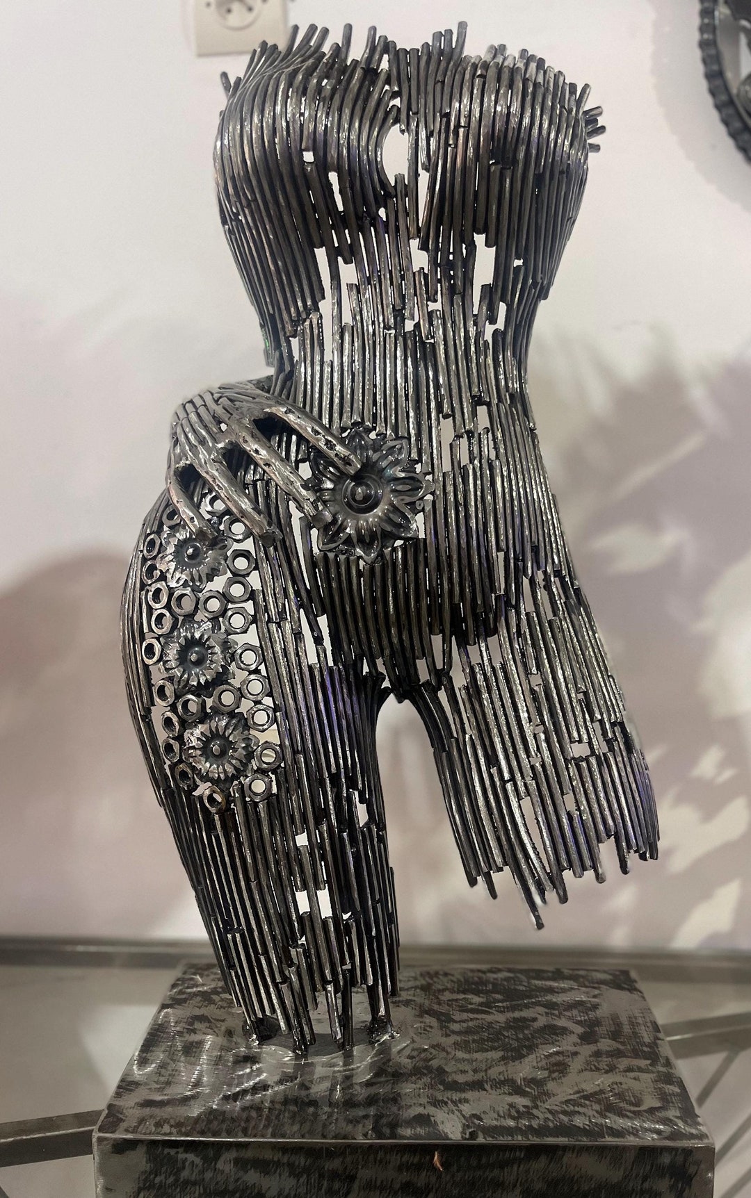 Abstract Metal Torso Sculpture Hand on Hip Pose - Etsy