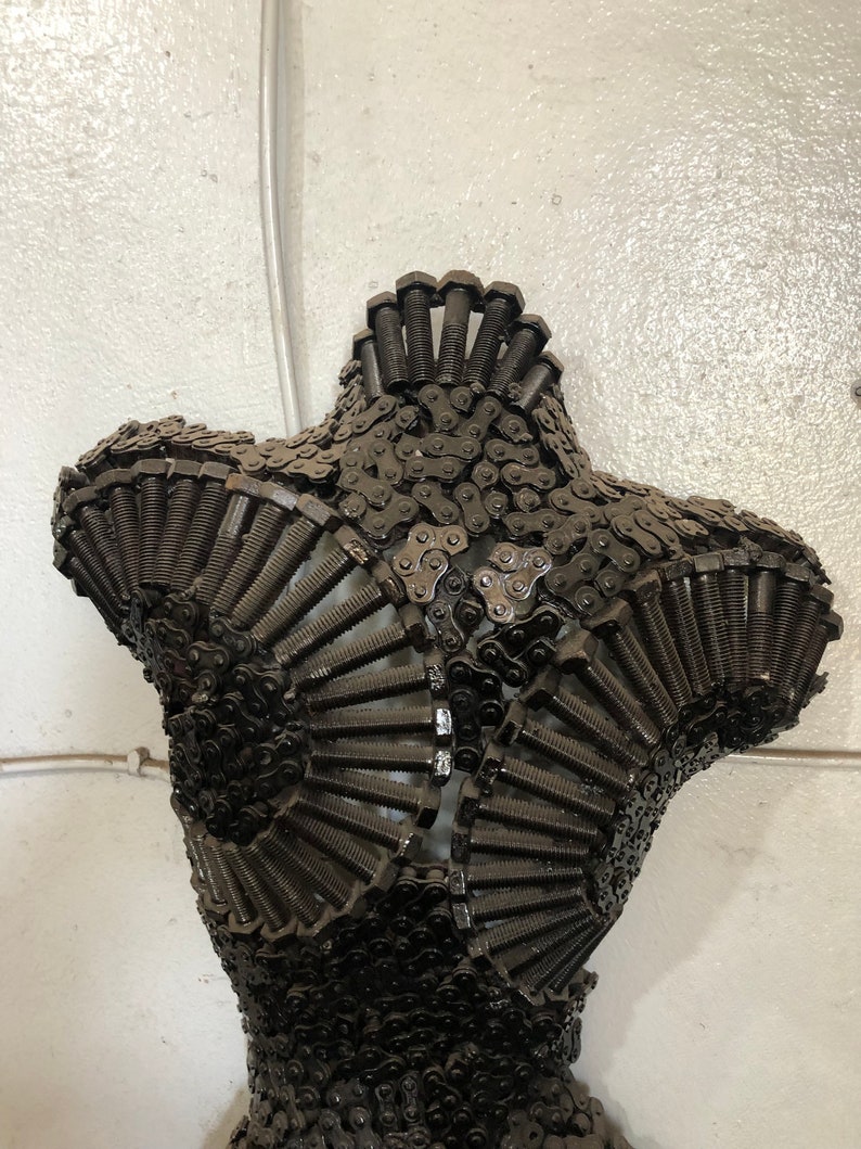 Female Torso , Chain Torso , Handcrafted Metal ,wall Decor, Artistic ...
