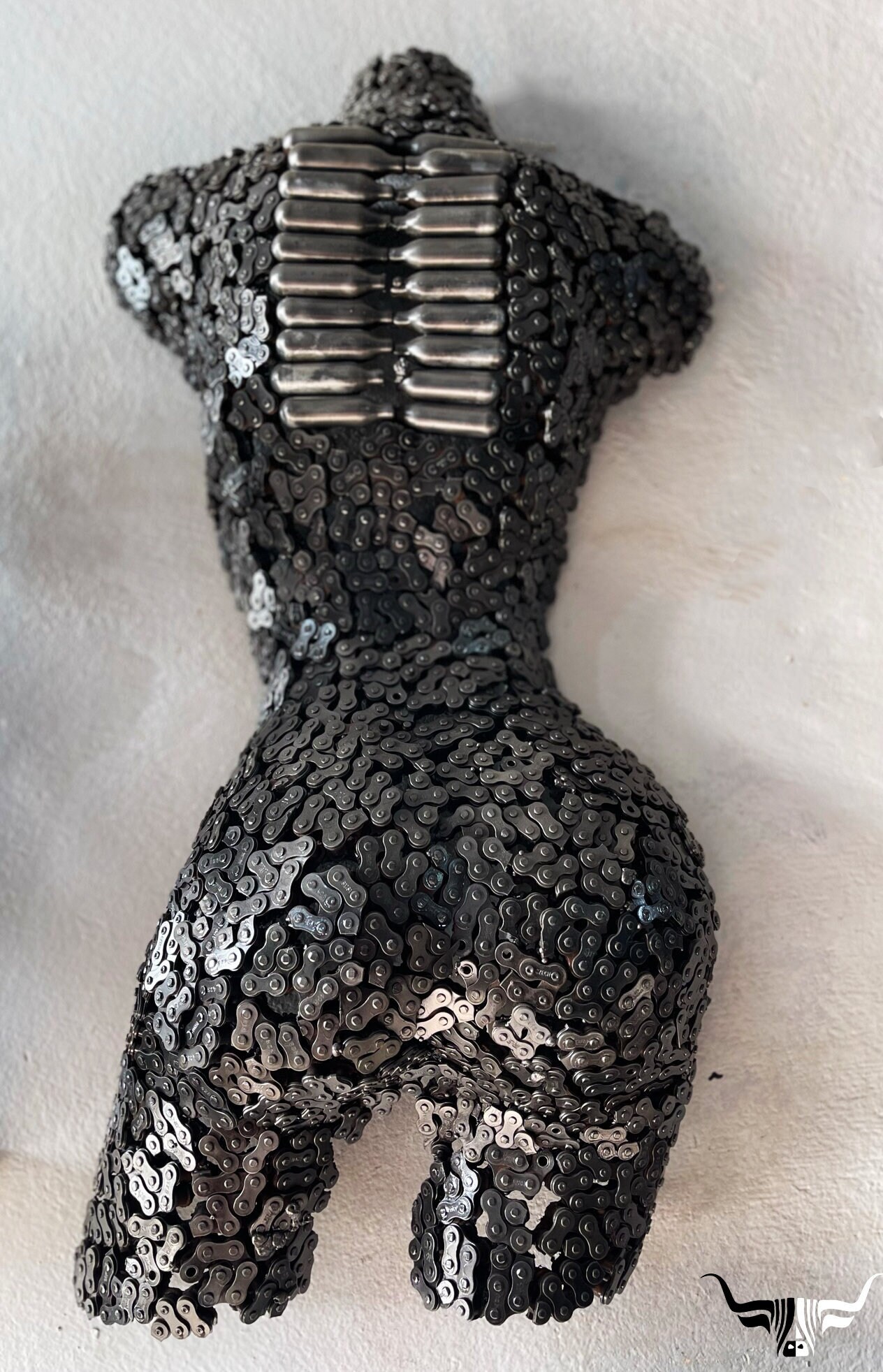 Female Torso chain Capsuled Torso Metal Wall Art Sculpture - Etsy