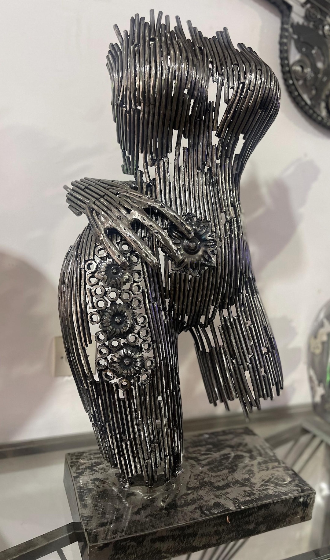 Abstract Metal Torso Sculpture - Hand on Hip Pose - Etsy