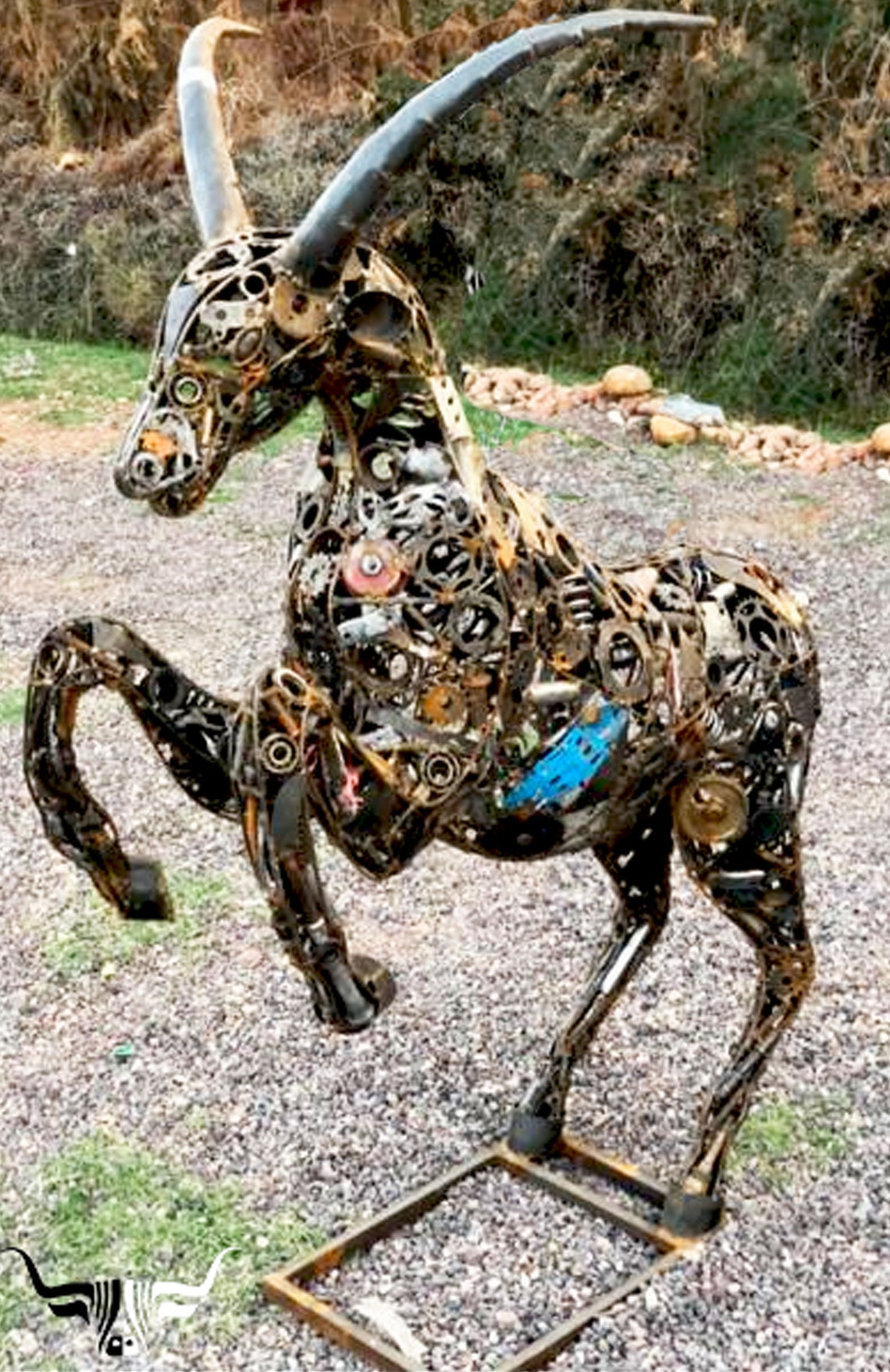 Metal Goat , Statue, , Steel Wildlife Sculptures ,metal Animal ...