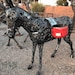 Recycled Metal Donkey Sculpture: Rustic Contemporary Wildlife Art - Etsy