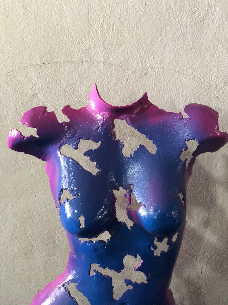 Female Torso Handmade Metal Wall Decor Metallic Female Torso female-torso-handmade-metal-wall-decor-metallic-female-torso